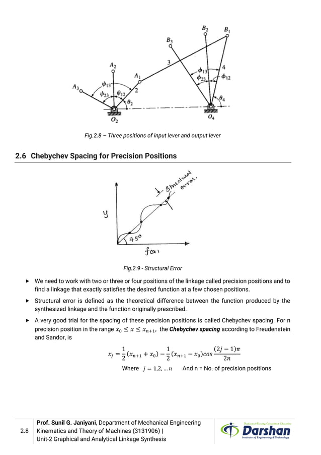 3131906 - GRAPHICAL AND ANALYTICAL LINKAGE SYNTHESIS | PDF