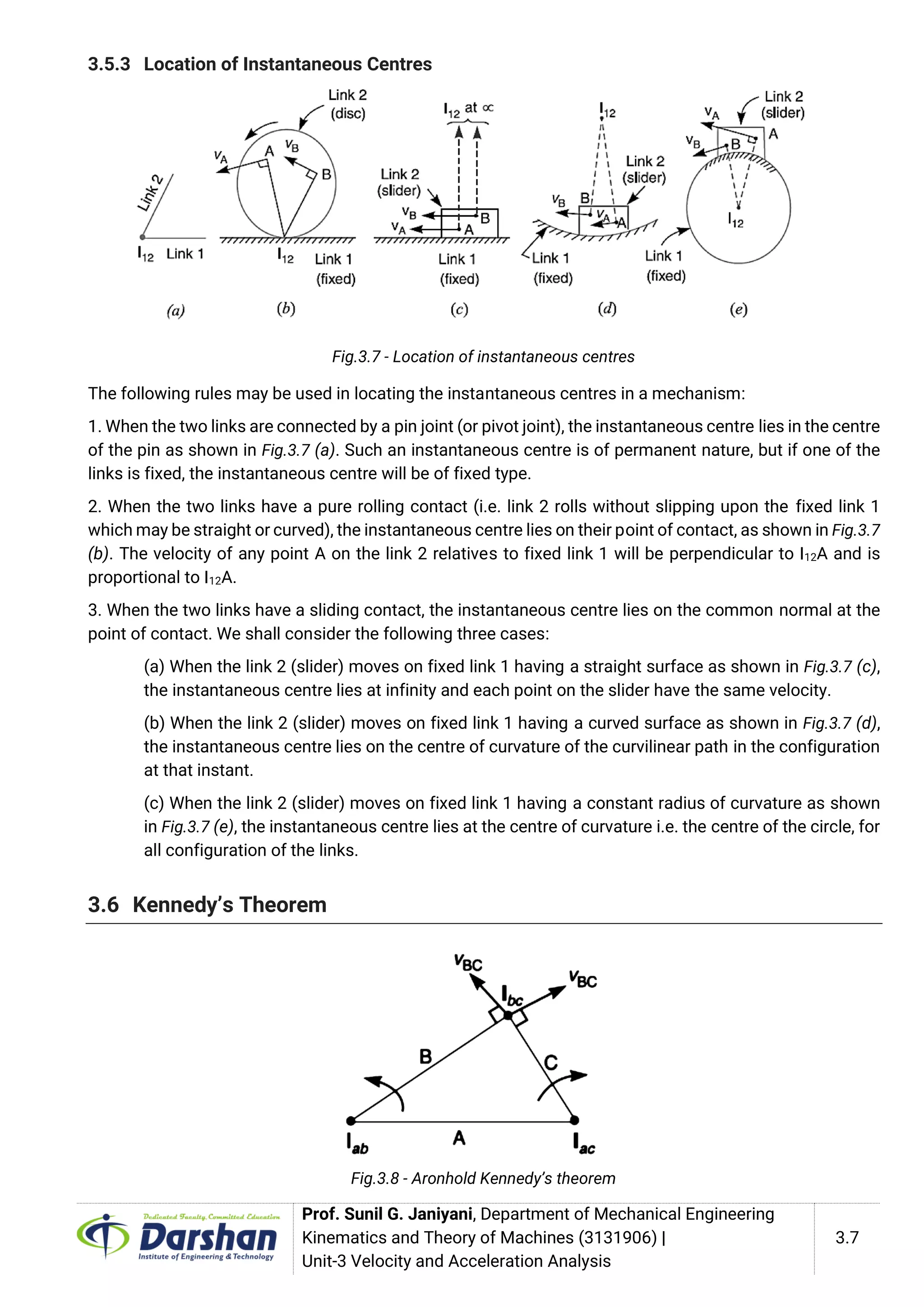 3131906 VELOCITY AND ACCELERATION ANALYSIS | PDF