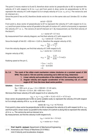 3131906 VELOCITY AND ACCELERATION ANALYSIS | PDF