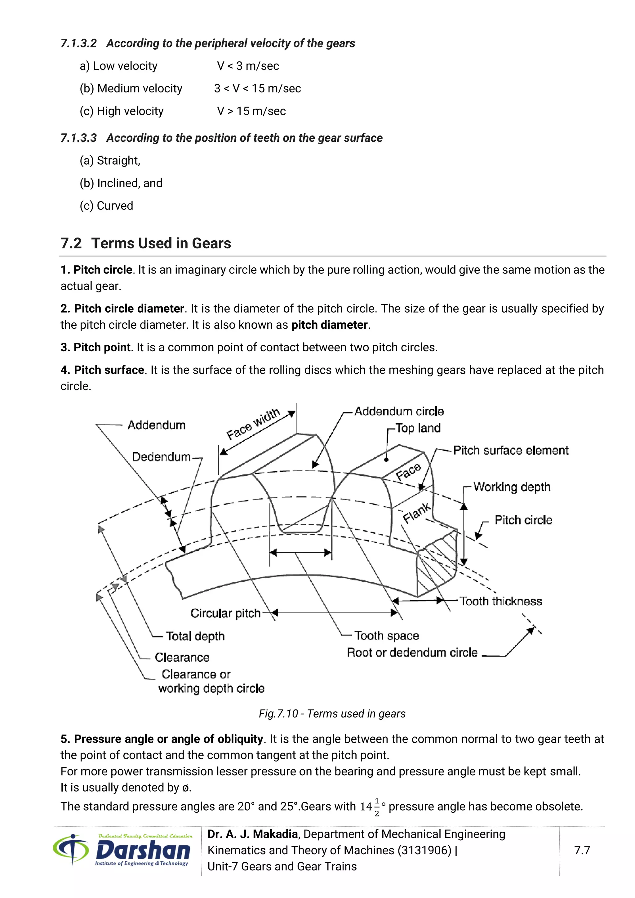 3131906 GEARS AND GEAR TRAINS | PDF