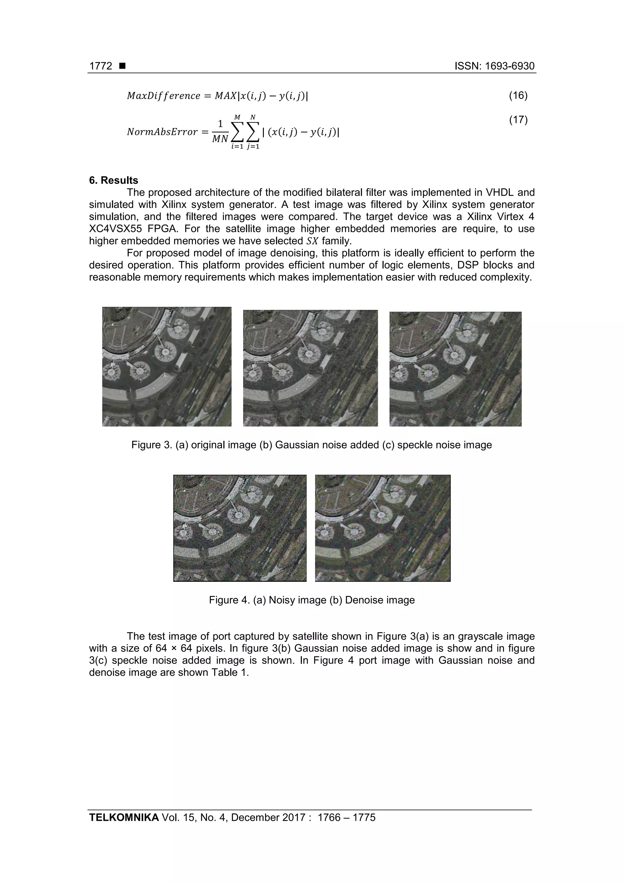 An Image Enhancement Approach to Achieve High Speed using Adaptive Modified Bilateral Filter for ...