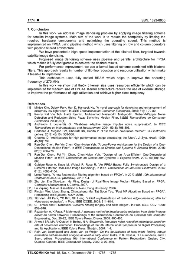 An Image Enhancement Approach to Achieve High Speed using Adaptive Modified Bilateral Filter for ...