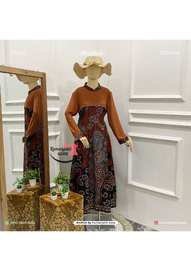 Jahit Gamis Batik by Rumah Jahit Azka | PDF