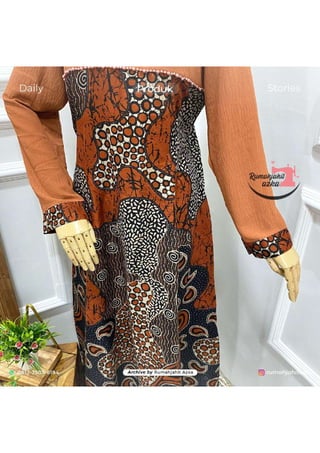 Jahit Gamis Batik by Rumah Jahit Azka | PDF