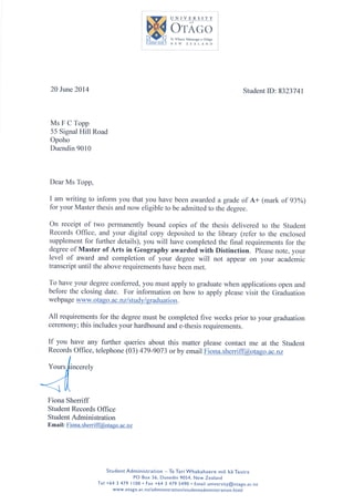 MA Thesis Results Notice | PDF