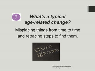 Early Memory Loss vs Normal Aging final | PPTX