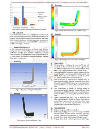 Comparative CFD and Simulative Analysis of Flow Behaviour to Calculate ...