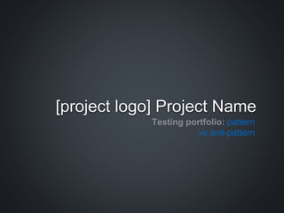 testing_portfolio_diagnosis | PPTX