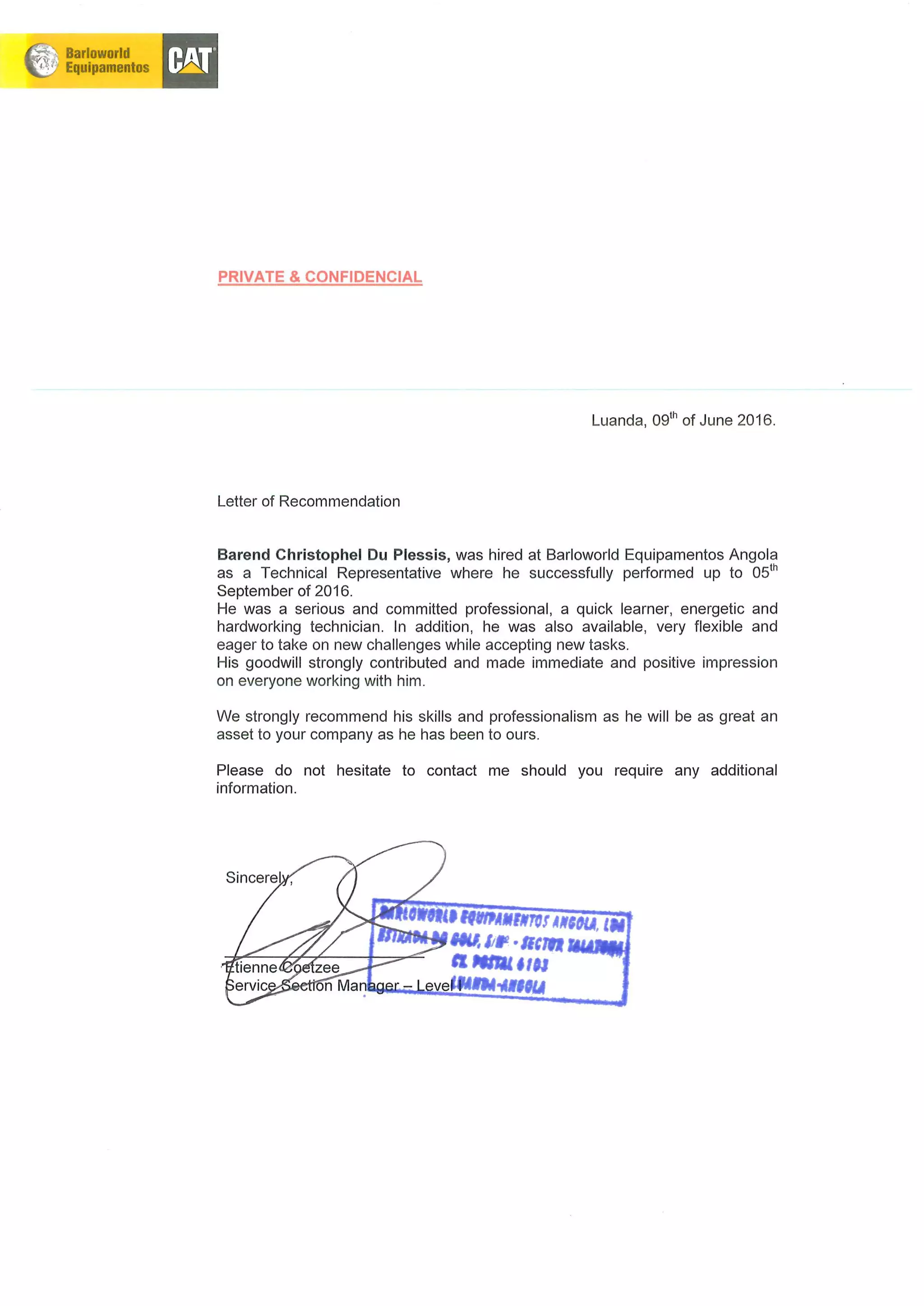 Letter of recommendation | PDF