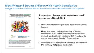 Identifying and Serving Children with Health Complexity: Spotlight on ...
