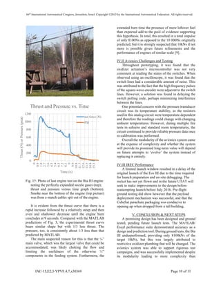 The Design and organization aproach to a student build paraffin nitrous ...