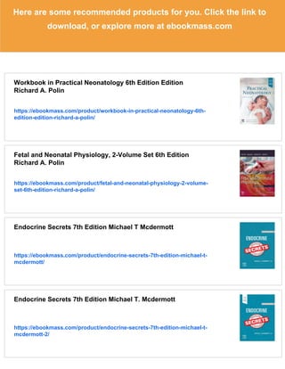 Pediatric Secrets 7th Edition Richard A. Polin | PDF