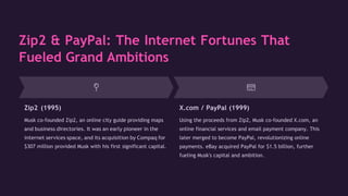 Elon musk life story and how he becomes entrepreneur | PDF