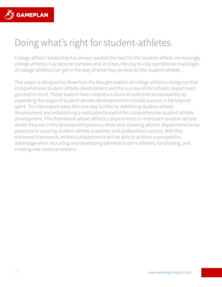 Powering The Journey New Blueprint For Student-Athlete Development | PDF
