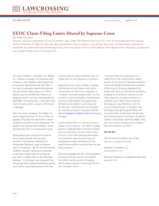 EEOC Claim-Filing Limits Altered by Supreme Court | PDF