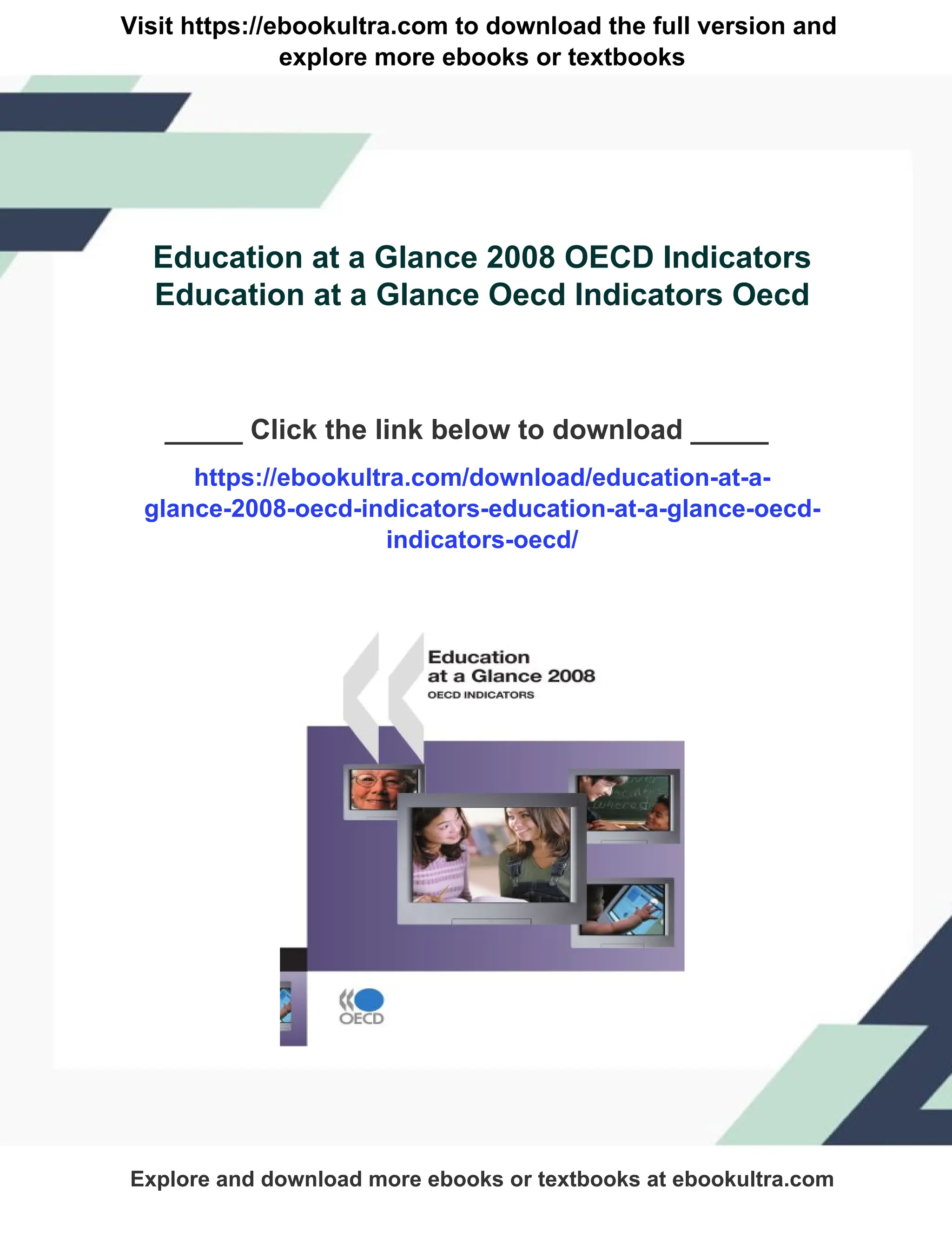Education at a Glance 2008 OECD Indicators Education at a Glance Oecd Indicators Oecd | PDF