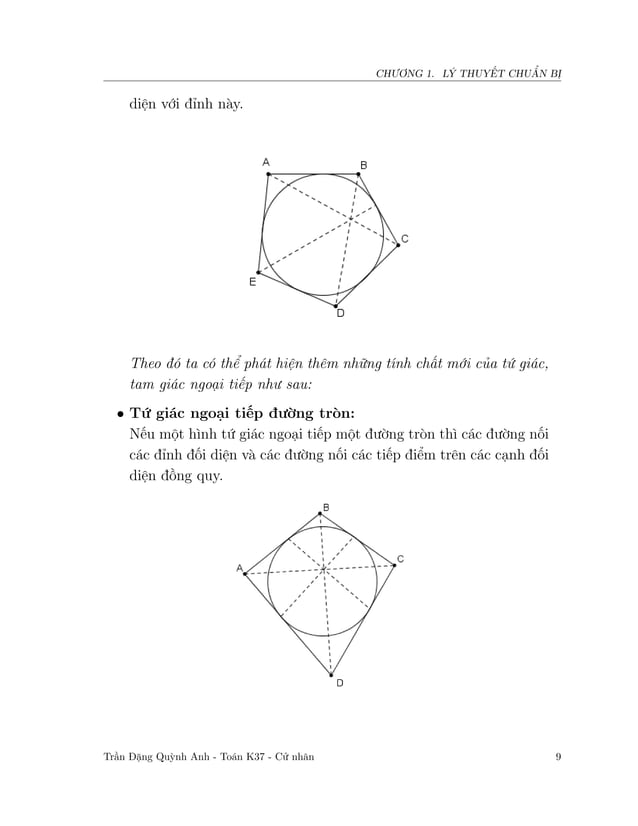 Một số ứng dụng của định lí pascal và định lí brianchon trong hình học ...