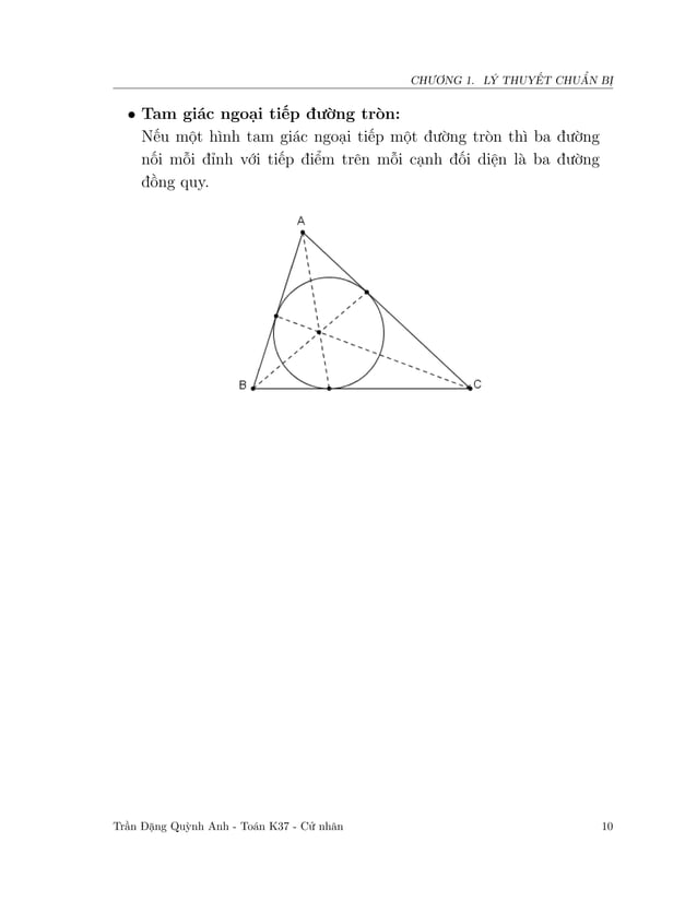 Một số ứng dụng của định lí pascal và định lí brianchon trong hình học ...