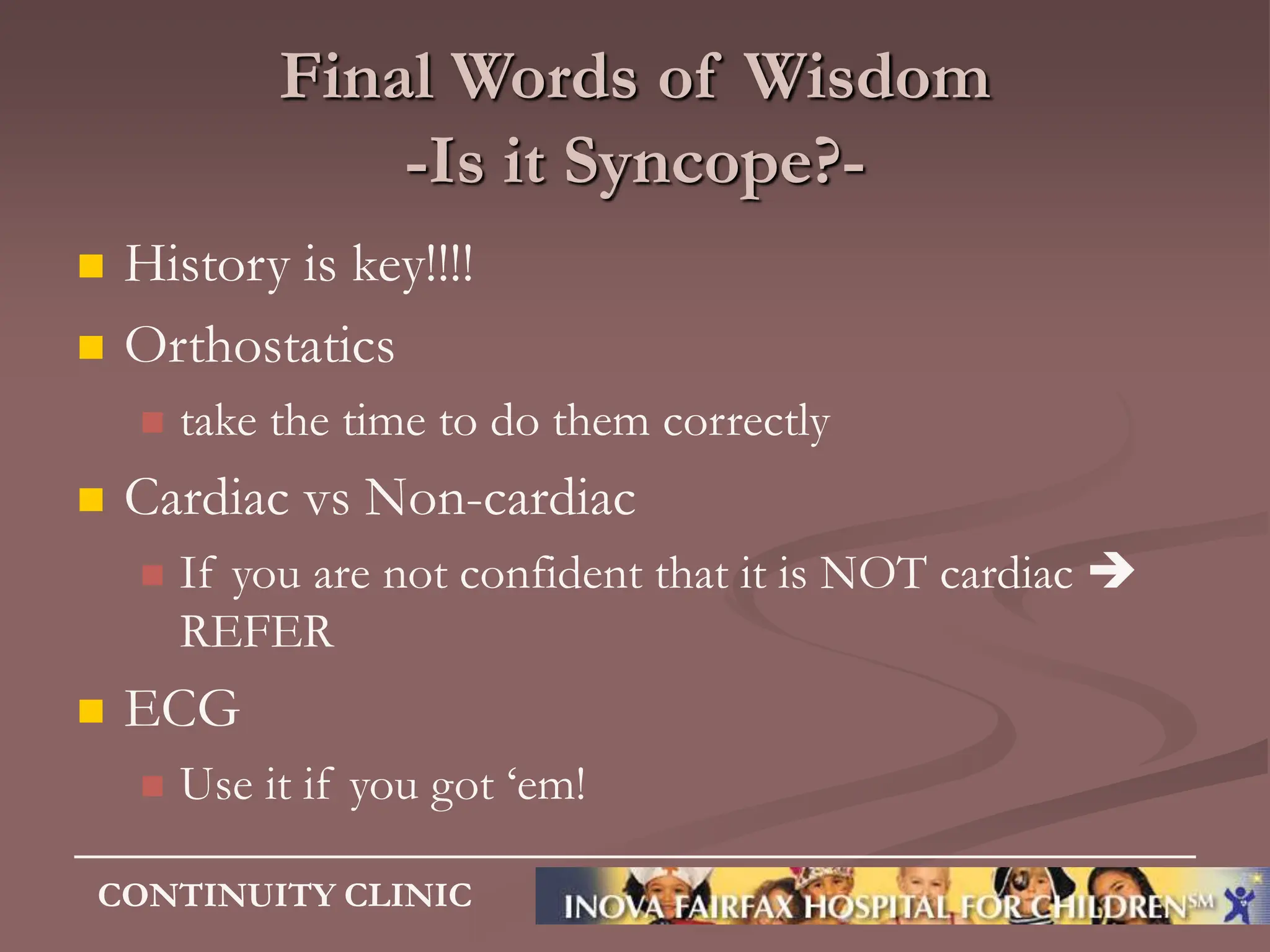 Syncope in Pediatric , diagnosis and management | PPT