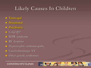 Syncope in Pediatric , diagnosis and management | PPT