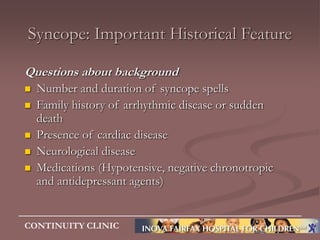 Syncope in Pediatric , diagnosis and management | PPT