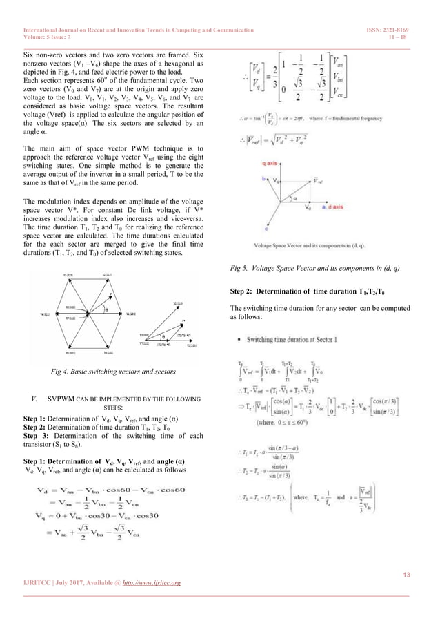 Simulation And Performance Of Ac Drives Using Svpwm Technique Pdf