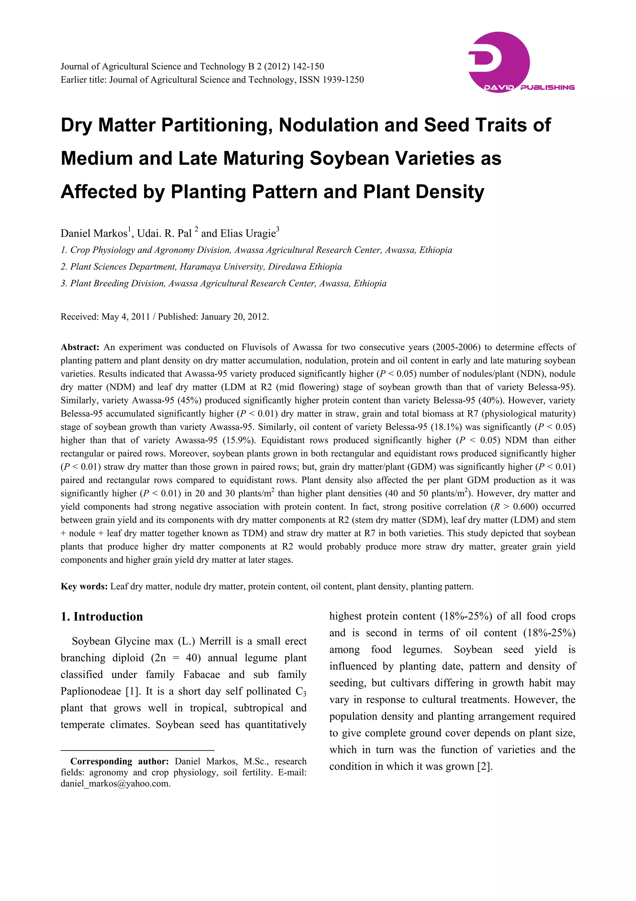dry matter partitioning | PDF