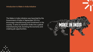 Make in india power point presentations. | PPT