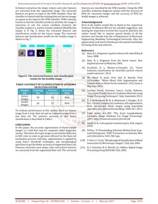 Classification of Leukemia Detection in Human Blood Sample Based on Microscopic Images | PDF