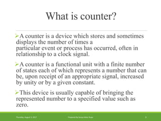 Synchronous Counter in Digital Logic Device | PPTX
