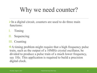 Synchronous Counter in Digital Logic Device | PPTX