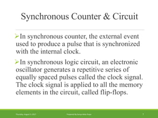 Synchronous Counter in Digital Logic Device | PPTX