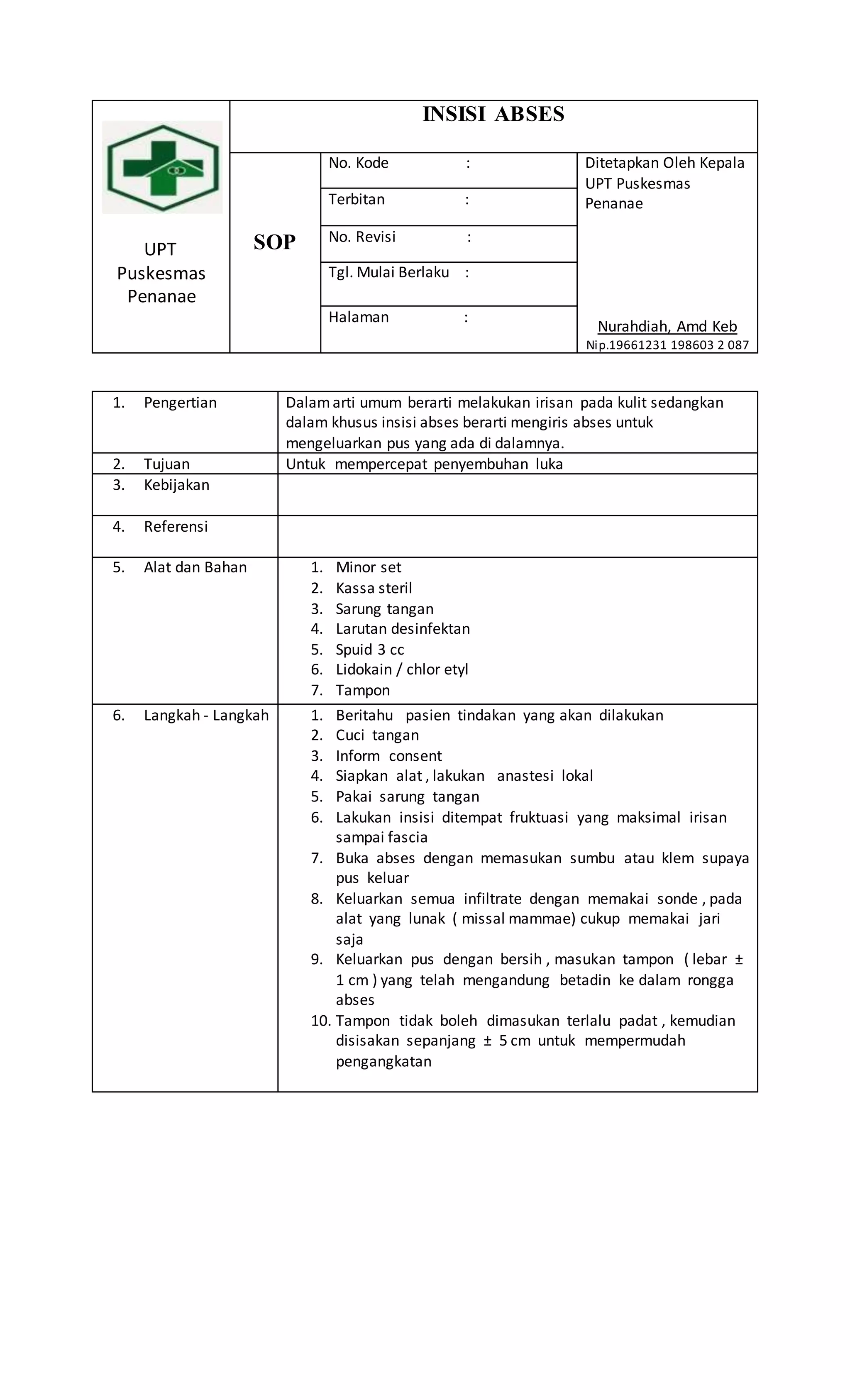 315216053 sop-ruangan-tindakan | PDF