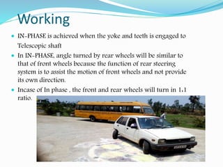 Fabrication of optional 4W steering mechanism | PPTX