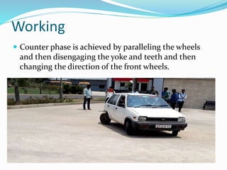 Fabrication of optional 4W steering mechanism | PPTX