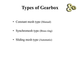 Manual Transmission in Automotive | PPTX