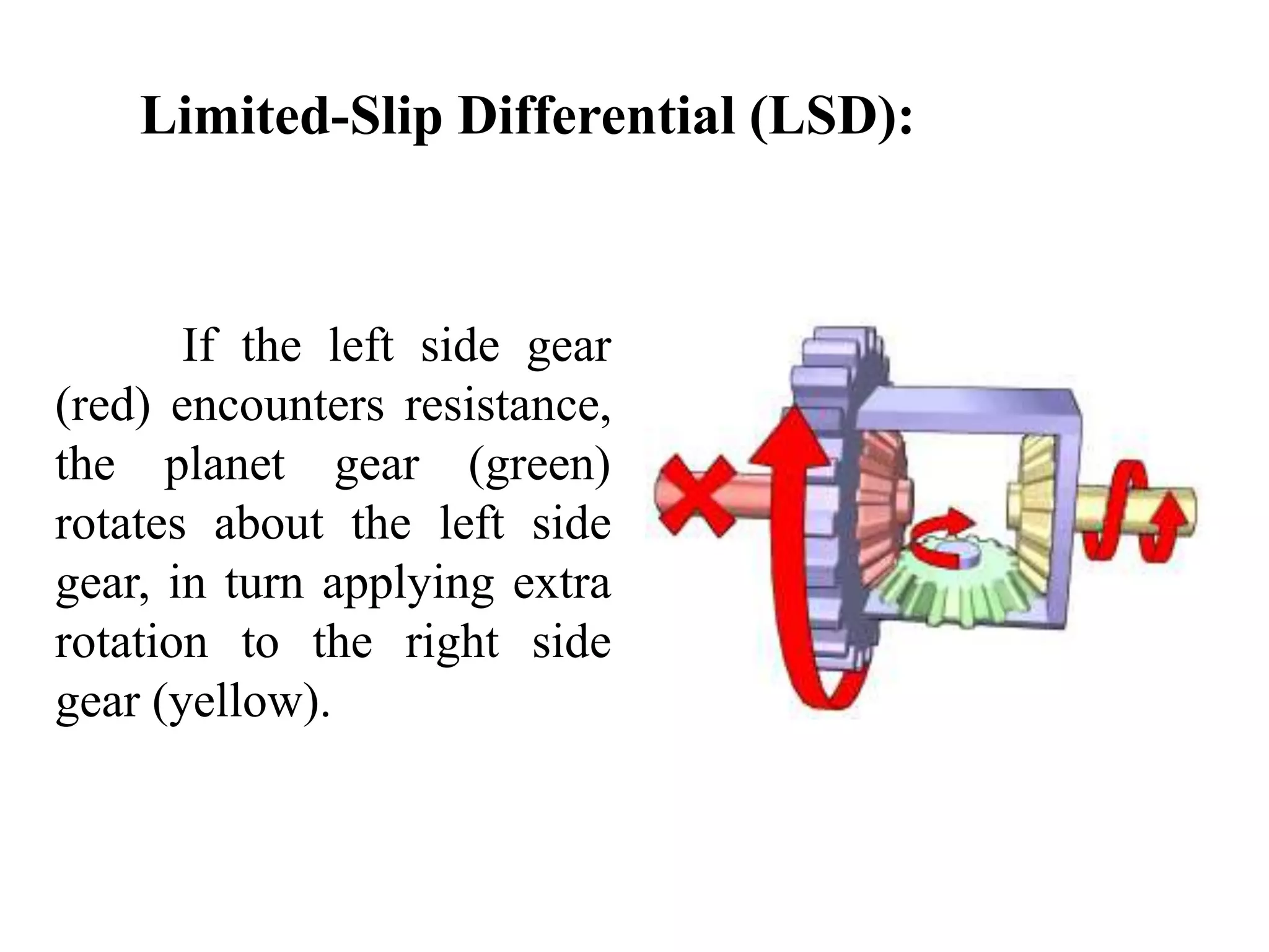 Design and Working of Differential Gear | PPTX
