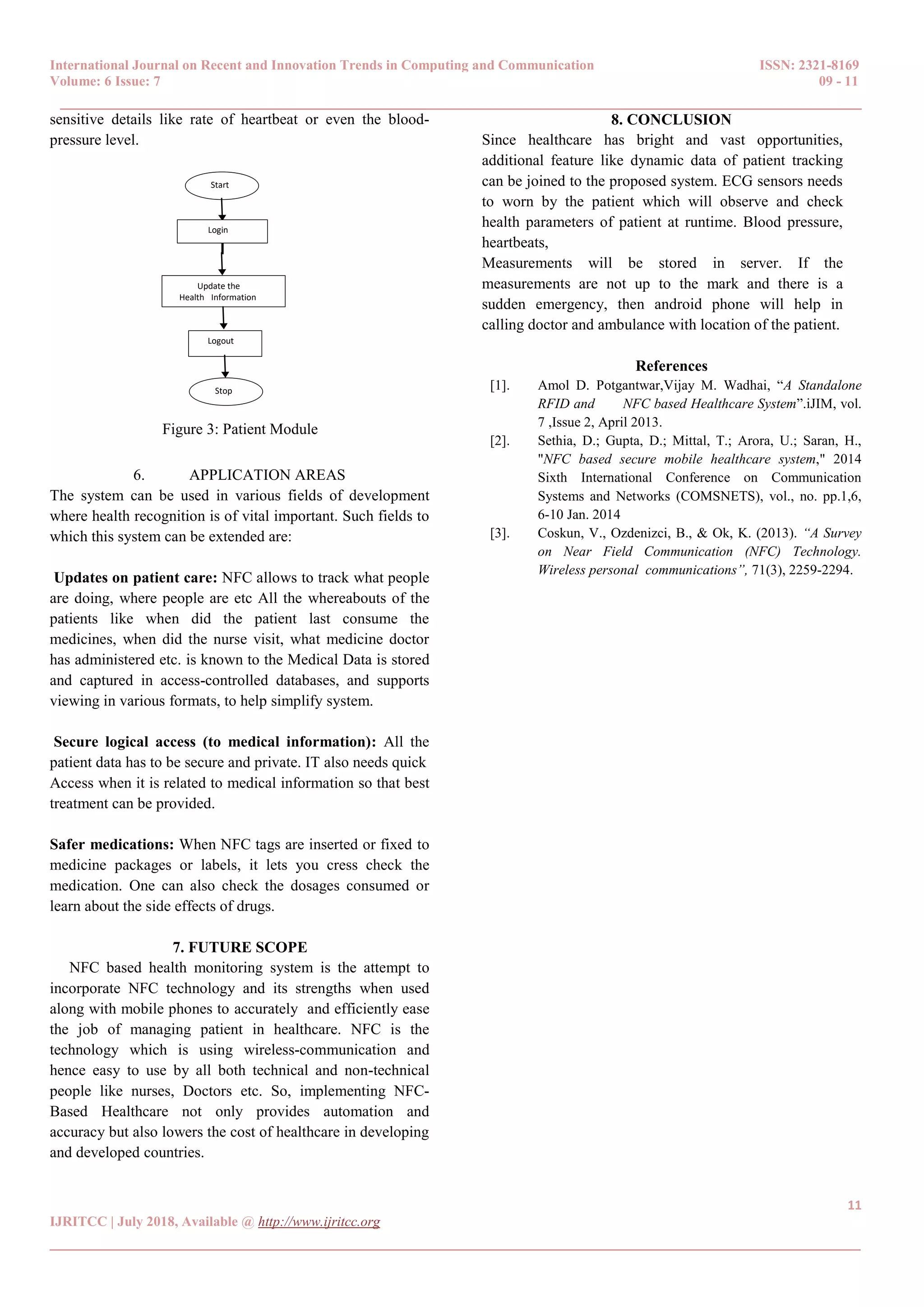 NFC Based Health Monitoring System | PDF