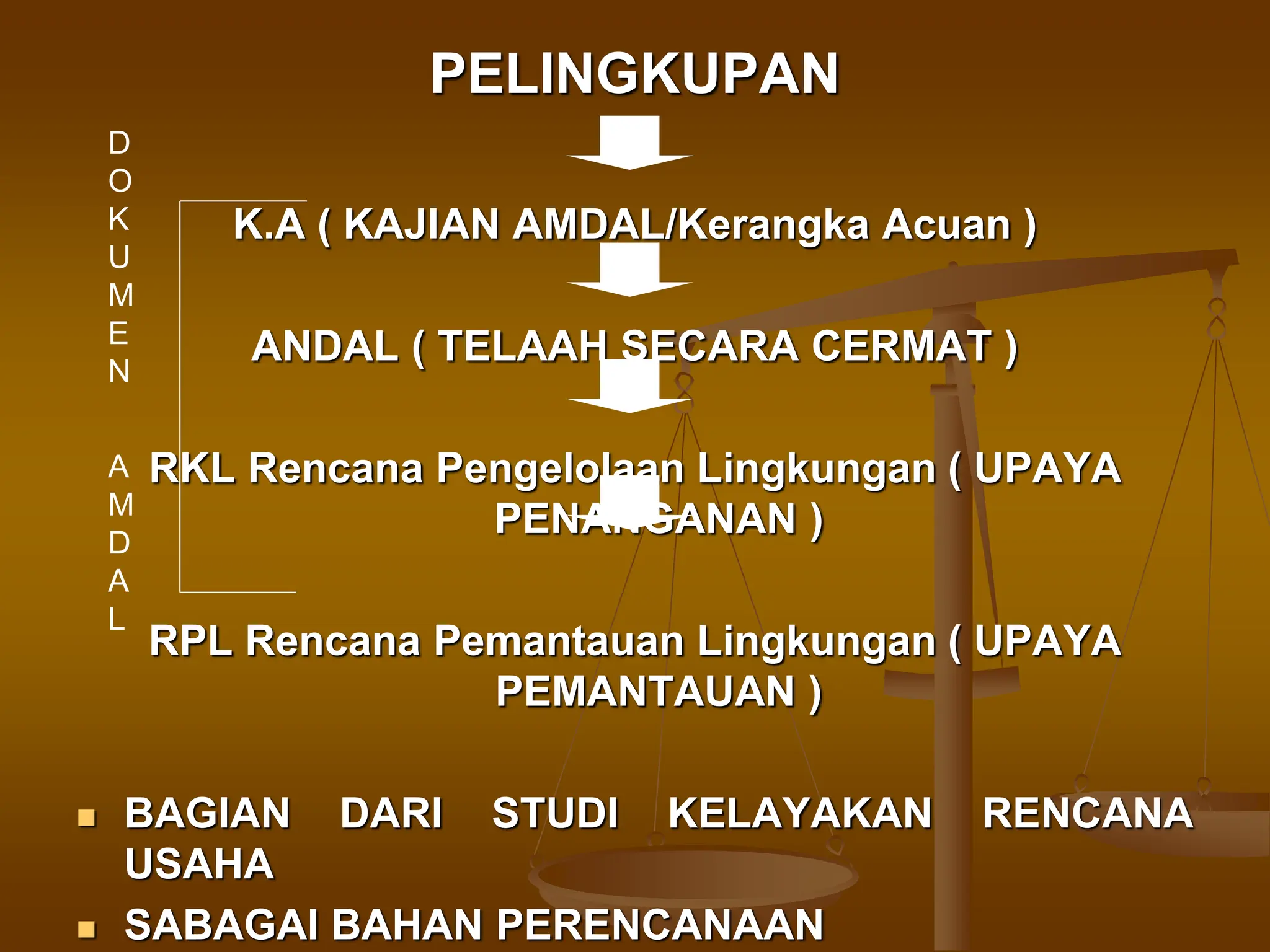 Proses pelingkupan dalam pekerjaan amdal | PPT