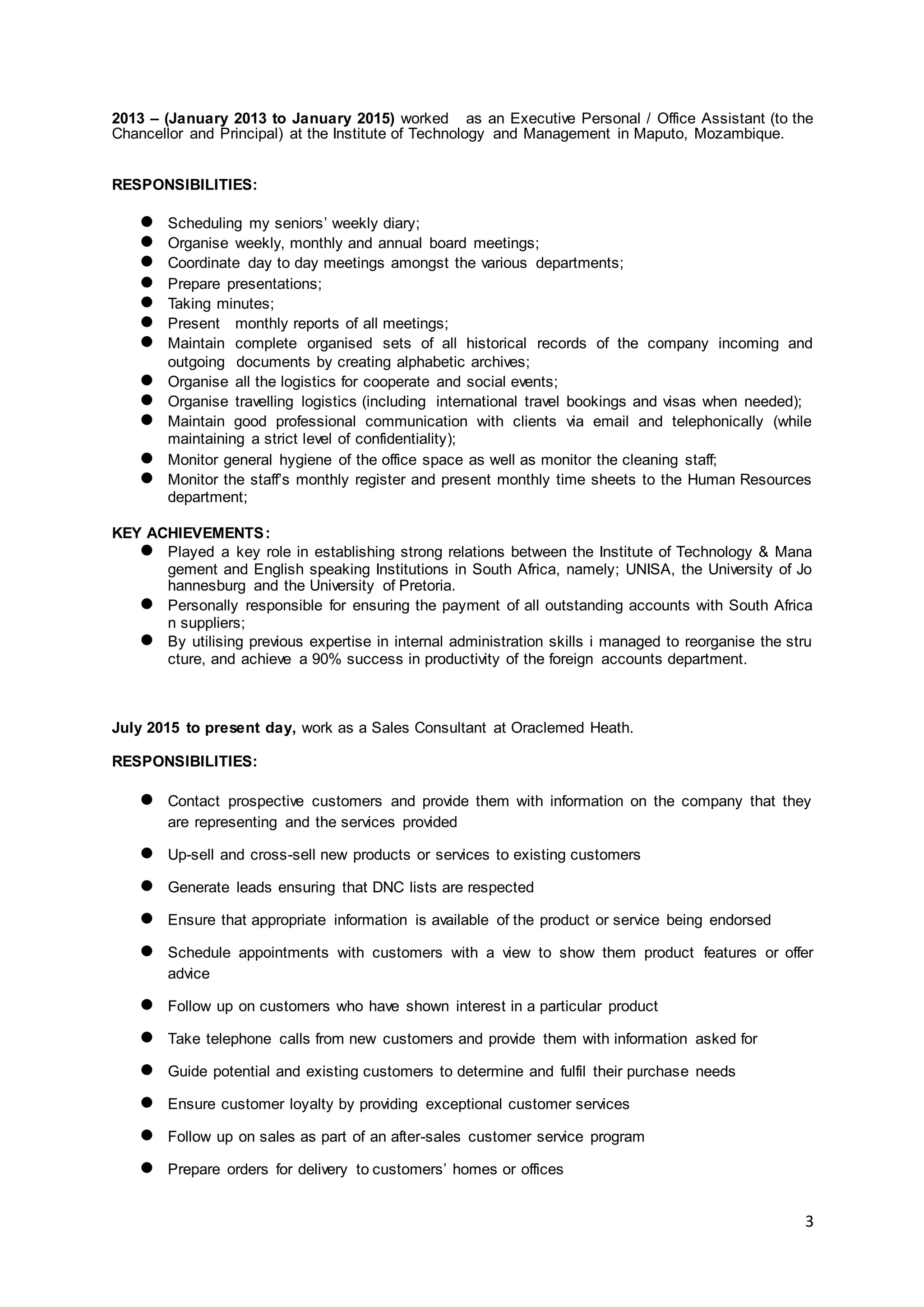Jennifer - Curriculum Vitae | PDF