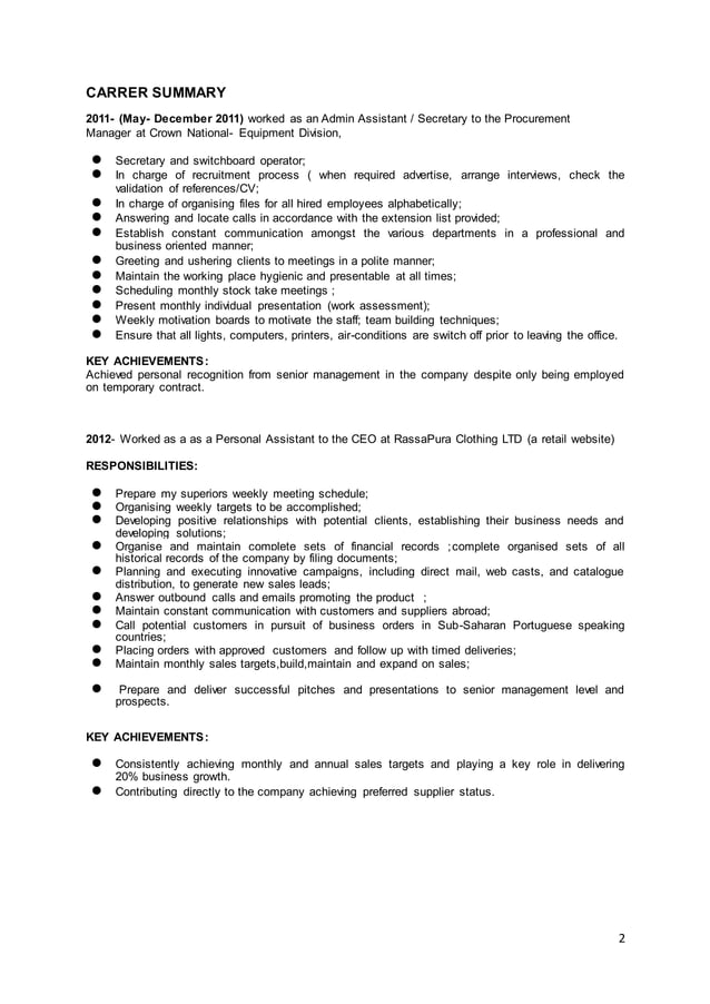 Jennifer - Curriculum Vitae | PDF