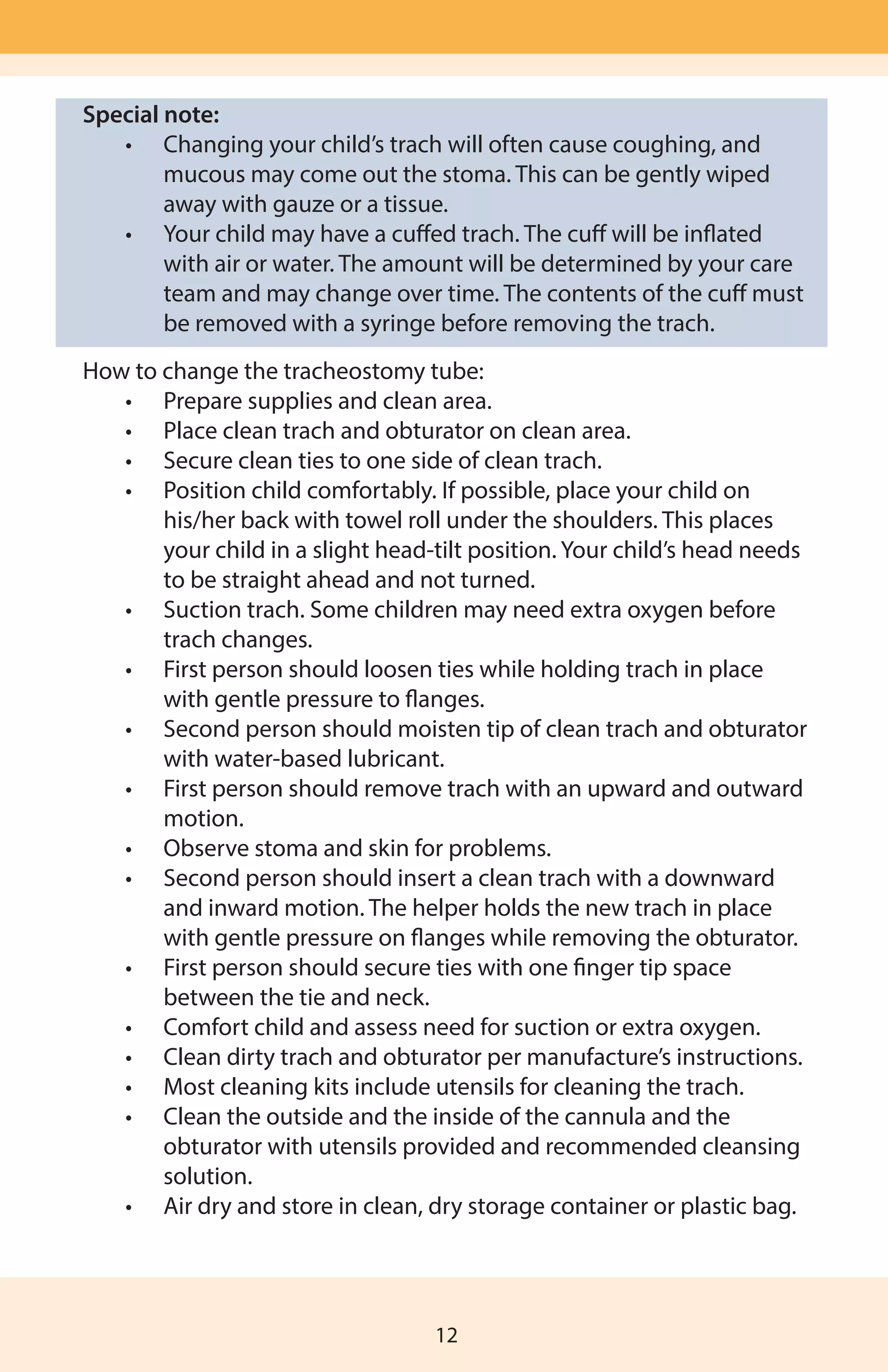What You Need to Know About Your Child's Tracheostomy | PDF