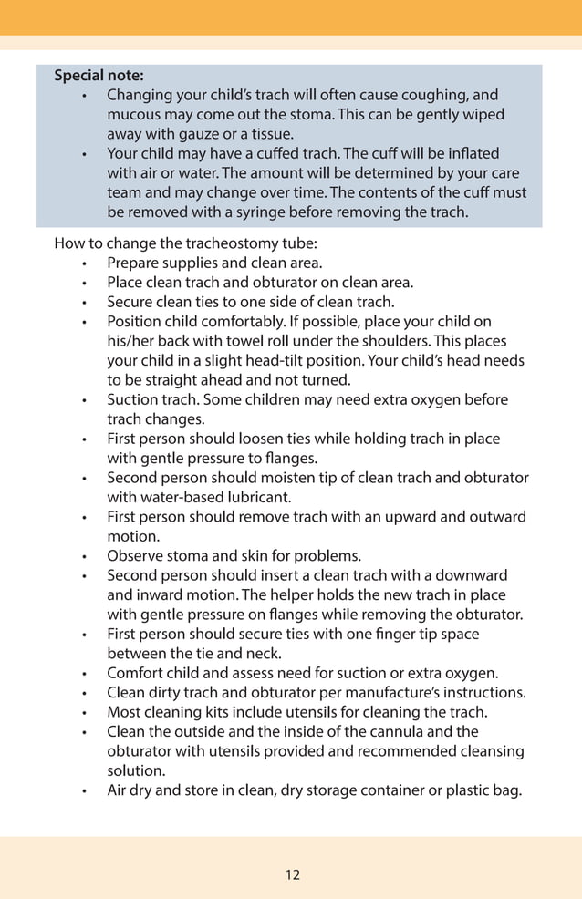 What You Need to Know About Your Child's Tracheostomy | PDF