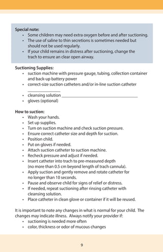 What You Need to Know About Your Child's Tracheostomy | PDF