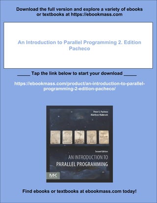 An Introduction to Parallel Programming 2. Edition Pacheco | PDF
