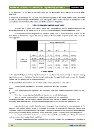 Application of Game Theory to Select the Most Suitable Cryptographic Algorithm in Asymmetric ...