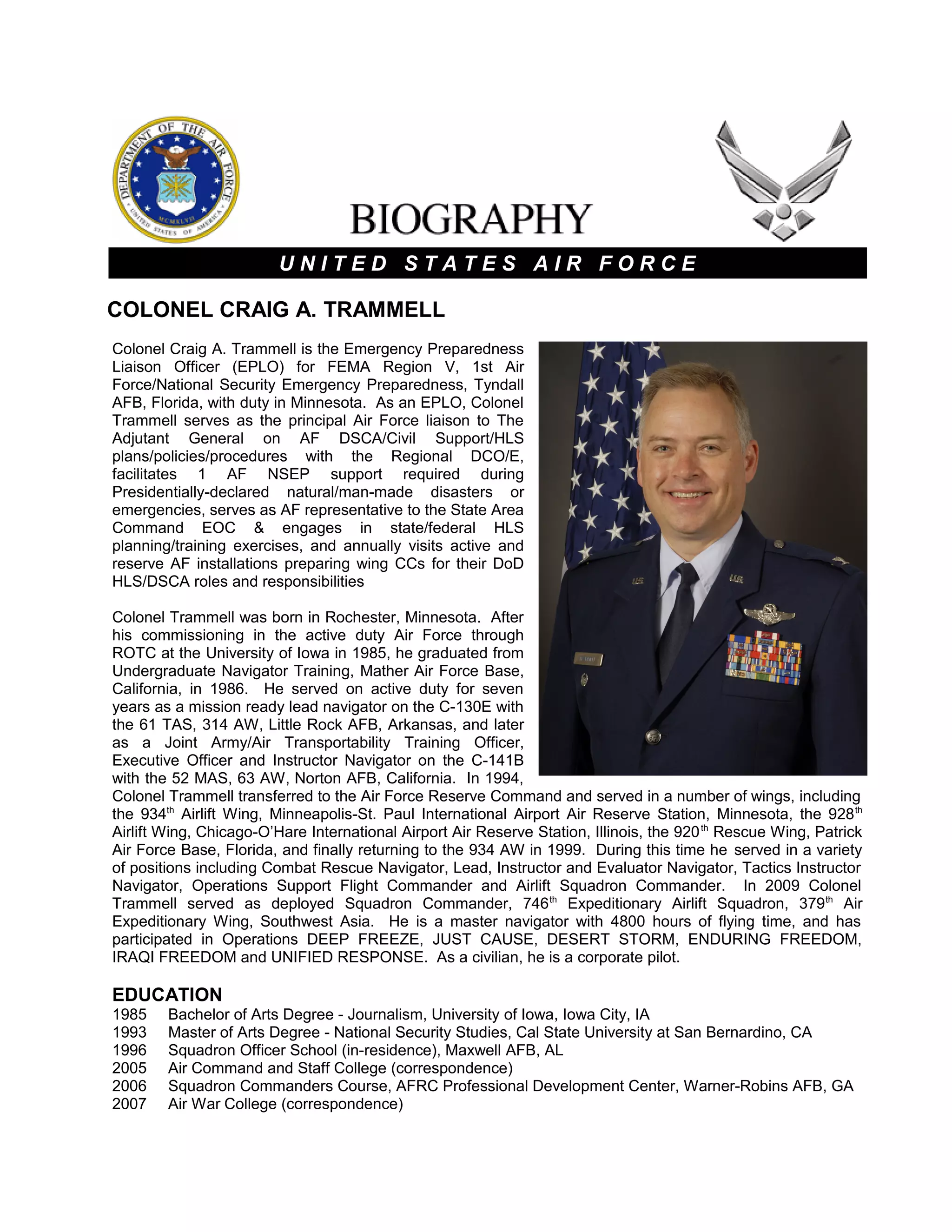 Trammell Bio Jan 14 MN EPLO | DOC