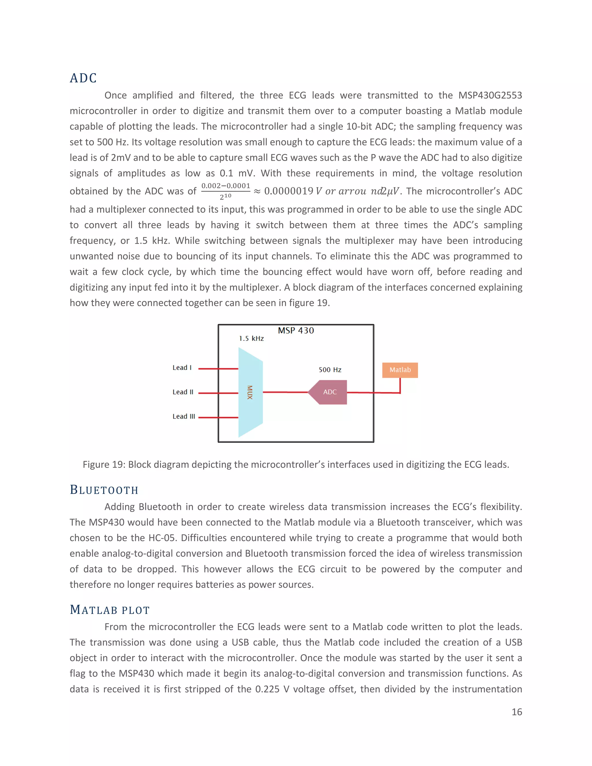 3rd Year Project - Design and build of an Electrocardiogram | PDF