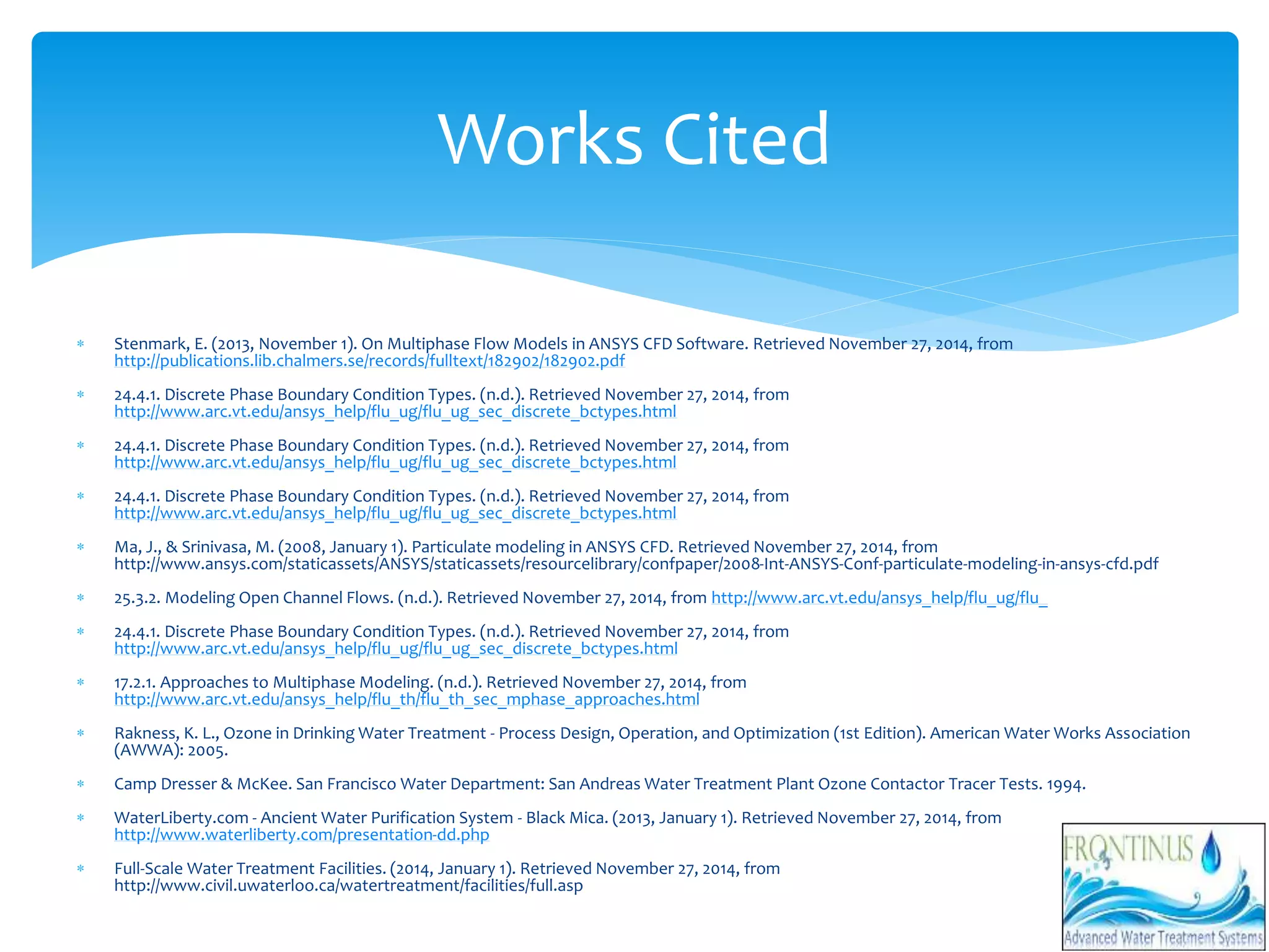 McGill Ozone Contactor Design Project | PPT