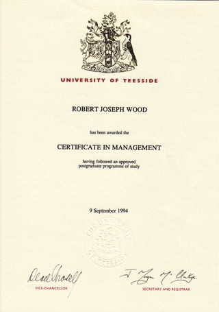 Cert In Management | PDF | Postgraduate Education | College Education